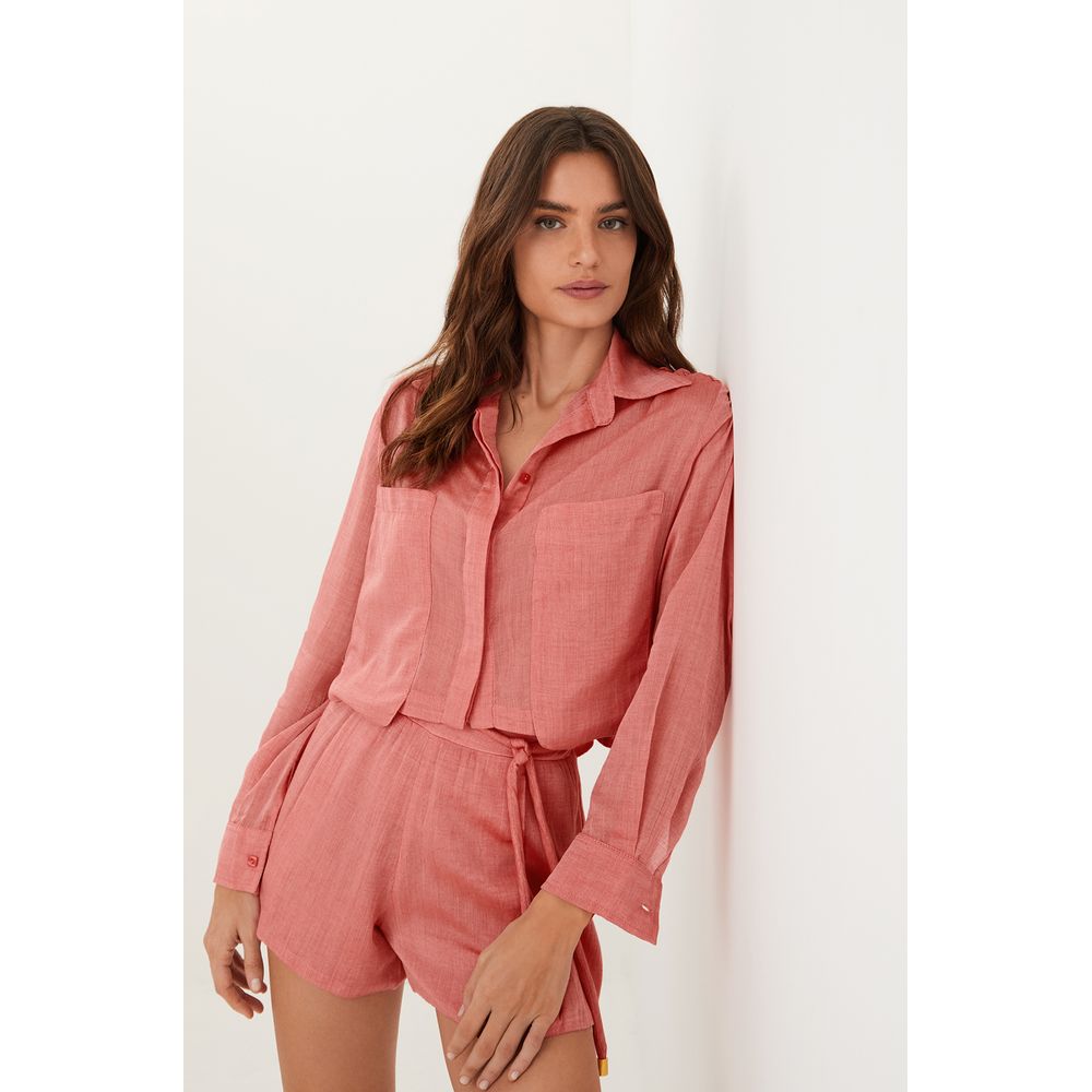 Camisa Manga Longa Cássia Ruby e Short Cassia Ruby - vixbrasil